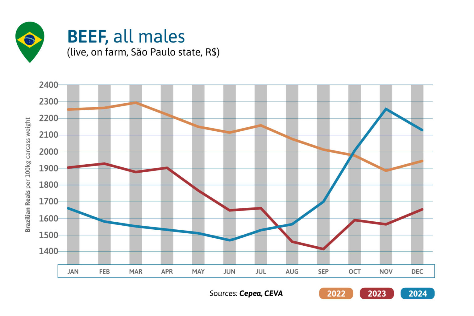Beef Market Outlook JANUARY 2025 - Ceva ruminants - Global